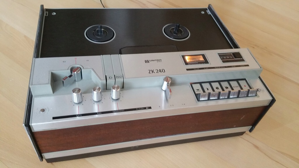 Magnetofon szpulowy Unitra ZK-240 czarny, srebrny - 12544724303 ...