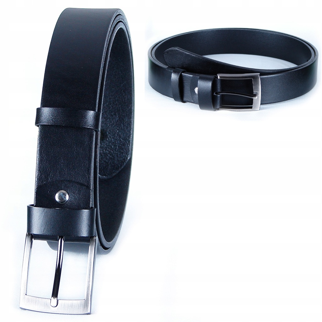 PASEK MĘSKI SKÓRZANY LICOWY POLSKI SZEROKI 130cm - 13133845351 ...