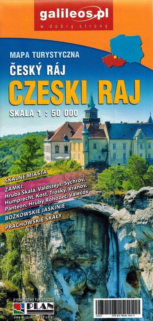 CZESKI RAJ MAPA TURYSTYCZNA 1:50 000 GALILEOS - 11345677849 - oficjalne ...