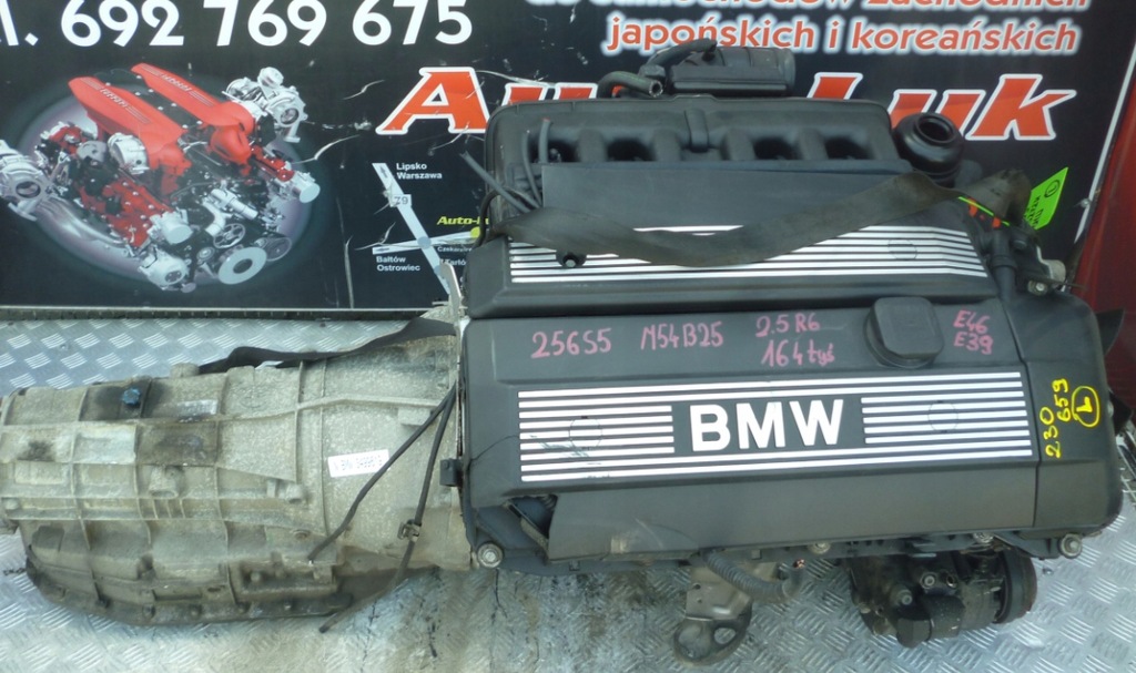 SILNIK KOMPLETNY BMW E46 2.5 R6 M54B25 256S5 164 TYS - 16431602086 - oficjalne archiwum Allegro