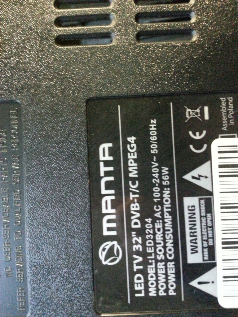 Płyt główna CV9202H-A39 32" MANTA LED3204 - 13332286650 - oficjalne archiwum Allegro