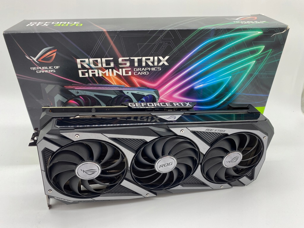 Karta graficzna Asus Rog Strix RTX 3070 8GB - 12970457961 - oficjalne ...