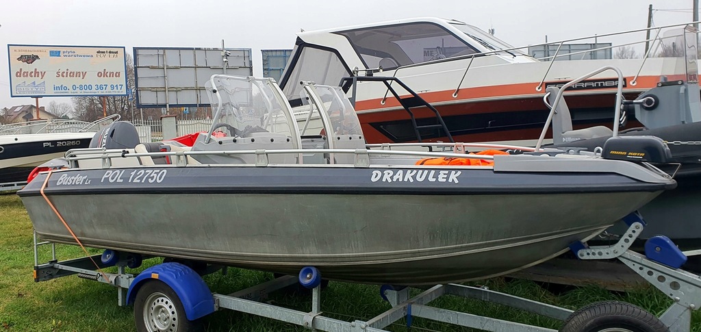 Łódż Buster LX z siln. SUZUKI DF60ATL z Przyczepą - 11446024457 ...