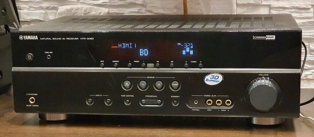 Amplituner Kina domowego Yamaha HTR-3063 5.1 Pilot - 13074611587 - oficjalne archiwum Allegro