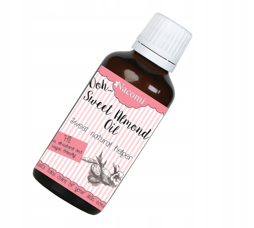 NACOMI NATURALNY OLEJ ZE SŁODKICH MIGDAŁÓW 50ML - 6792857158 - oficjalne archiwum Allegro