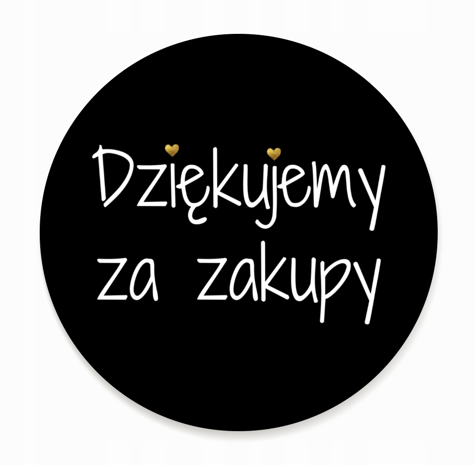 Naklejki DZIĘKUJEMY ZA ZAKUPY etykiety 24 sztuk - 11527101521 - oficjalne archiwum Allegro