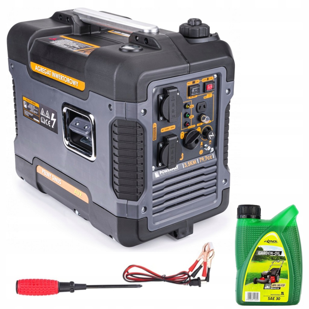 AGREGAT PRĄDOTWÓRCZY GENERATOR INWERTOROWY 3KW - 12667951294 - oficjalne archiwum Allegro