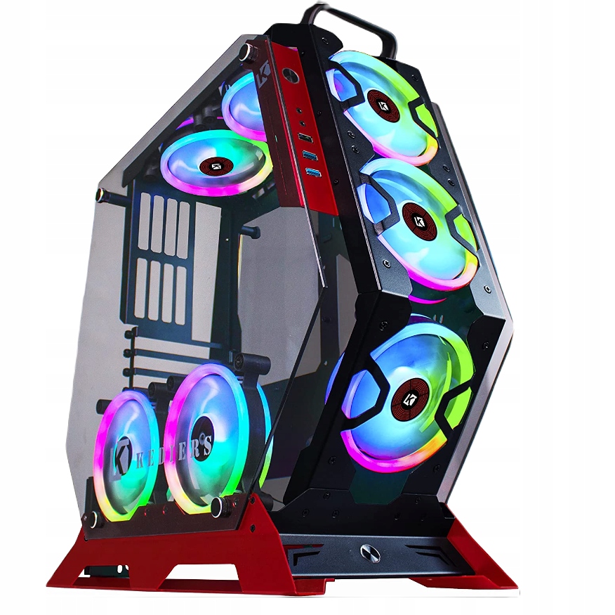 Obudowa KEDIERS C570 ATX USB Midi Tower RGB Okno - 13348898336 ...