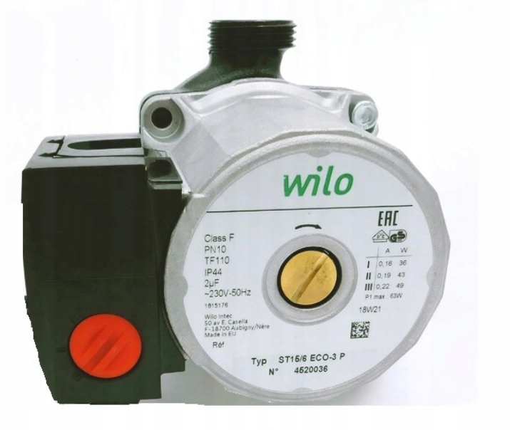 HEWALEX WILO POMPA OBIEGOWA SOLARNA ST15/6 ECO-3P - 9538933649 ...