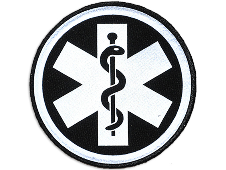 Emblemat odblaskowy ESKULAP RATOWNICTWO na rzepie - 6856157868 ...