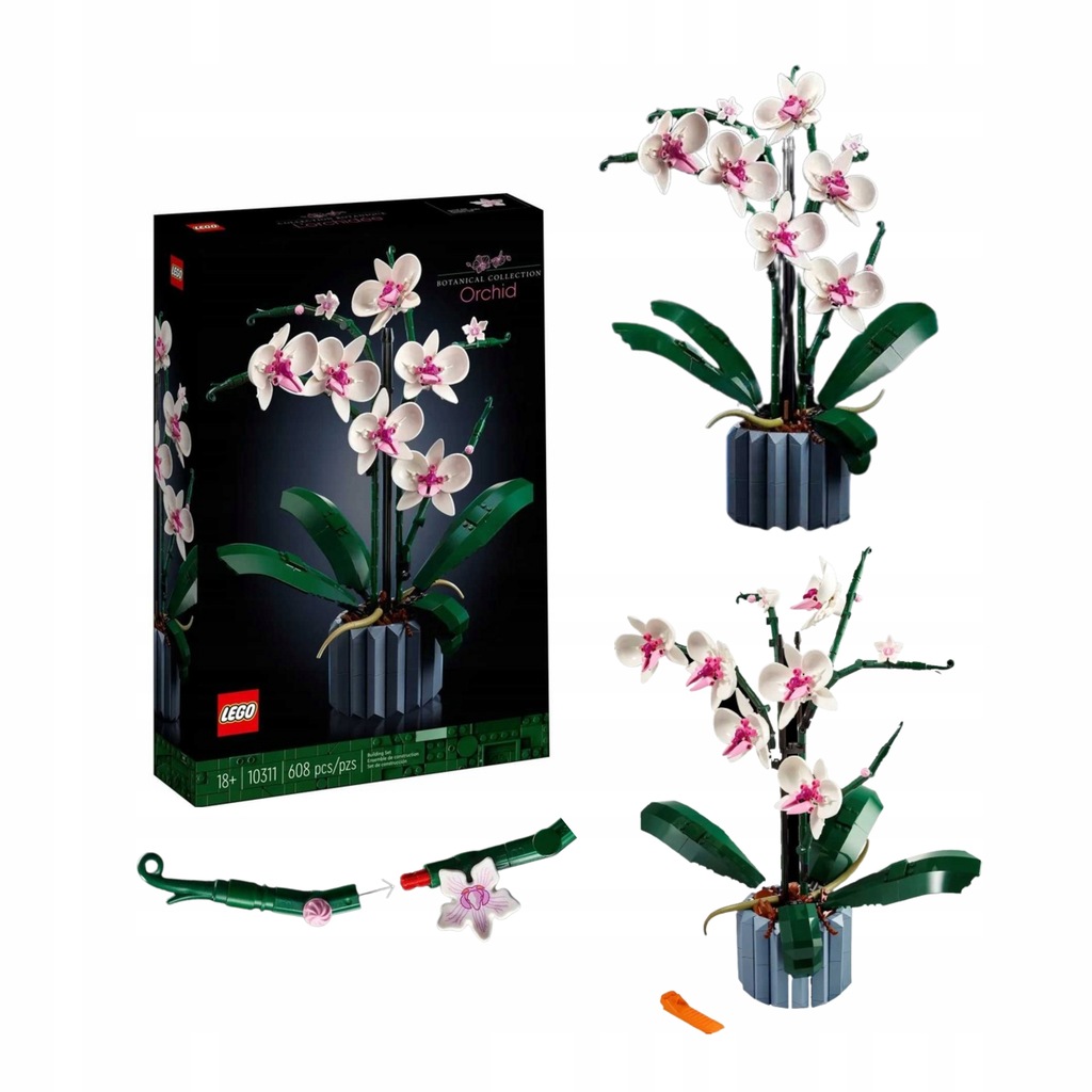 LEGO ICONS BUKIET KWIATÓW ORCHIDEA STORCZYK PREZENT DEKORACJA ...