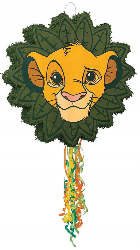 Pinata Piniata KRÓL LEW Simba Urodziny Party 50x50x10cm - 16129154523 ...