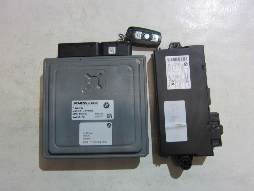 BMW X5 E70 N52 KOMPUTER STEROWNIK SILNIKA 7576297 - 12410813908 ...