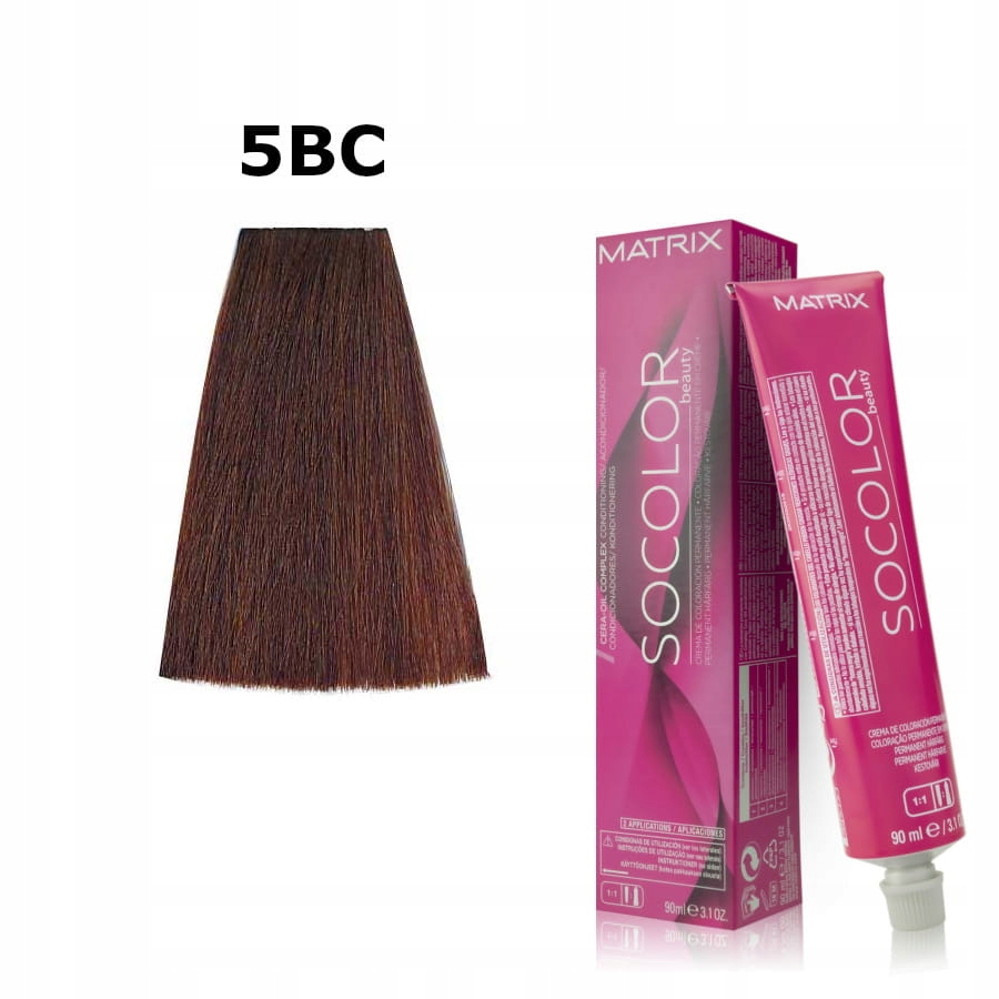 MATRIX FARBA do włosów Miedziany Jasny Brąz 5BC - 13508043690 ...