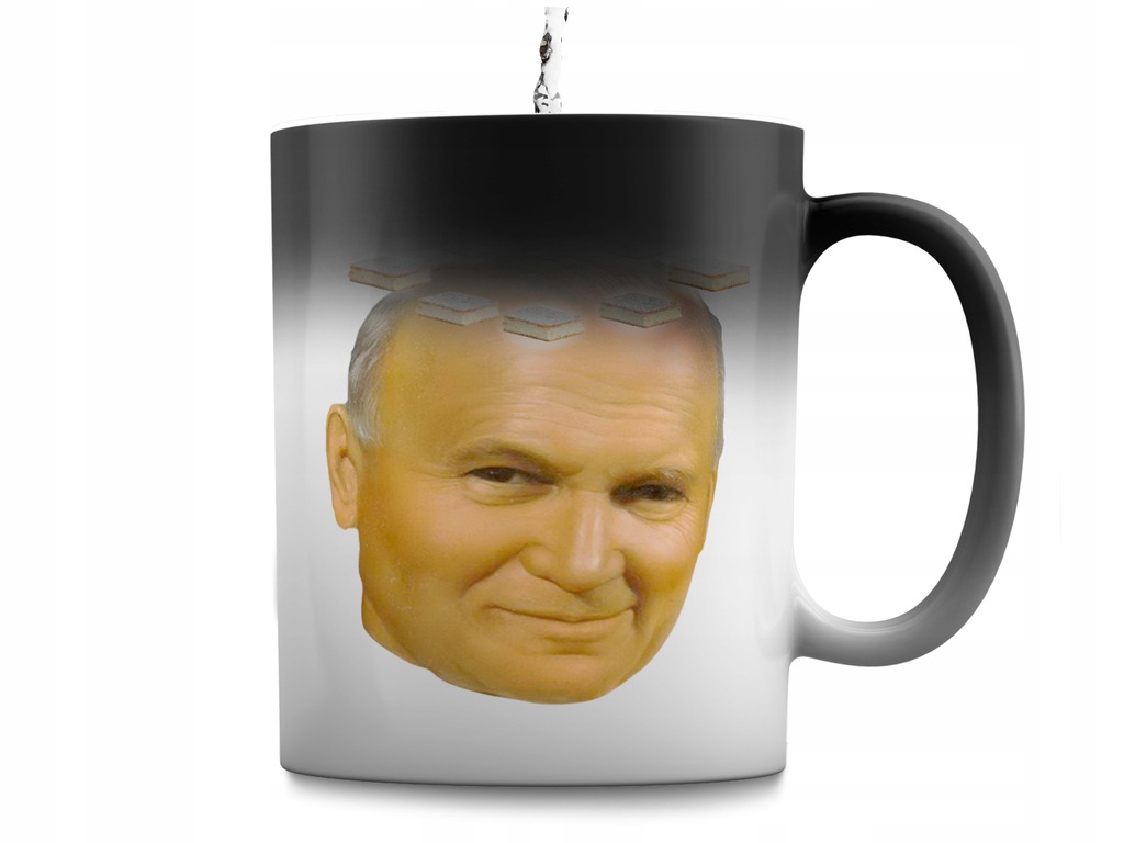 MAGICZNY FOTO KUBEK Z PAPIEŻEM*JAN PAWEŁ II - 11078053964 - oficjalne archiwum Allegro