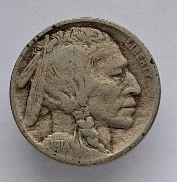 USA 5 centów 1914r. Bizon i Indianin BCM - 14459544760 - oficjalne archiwum Allegro