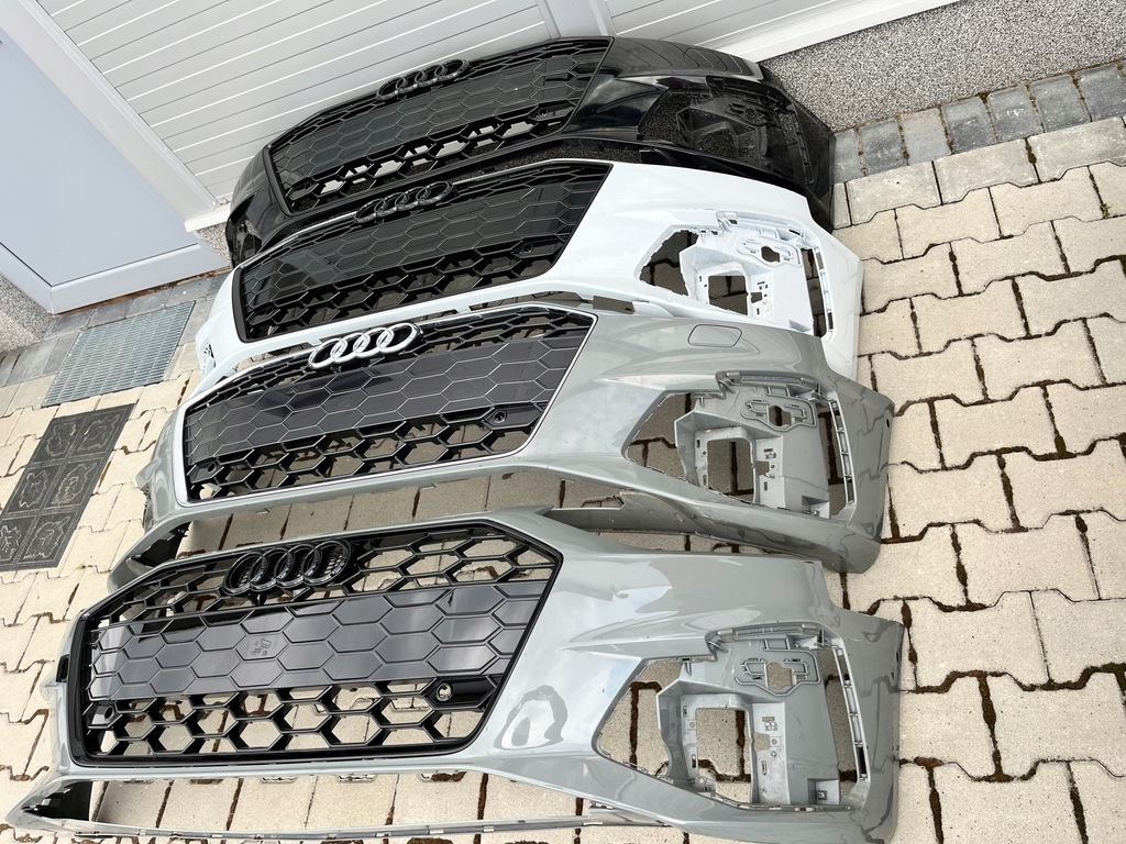 AUDI A4 B9 LIFT S-LINE 2020- ZDERZAK PRZÓD BLACK - 13898632132 - oficjalne archiwum Allegro