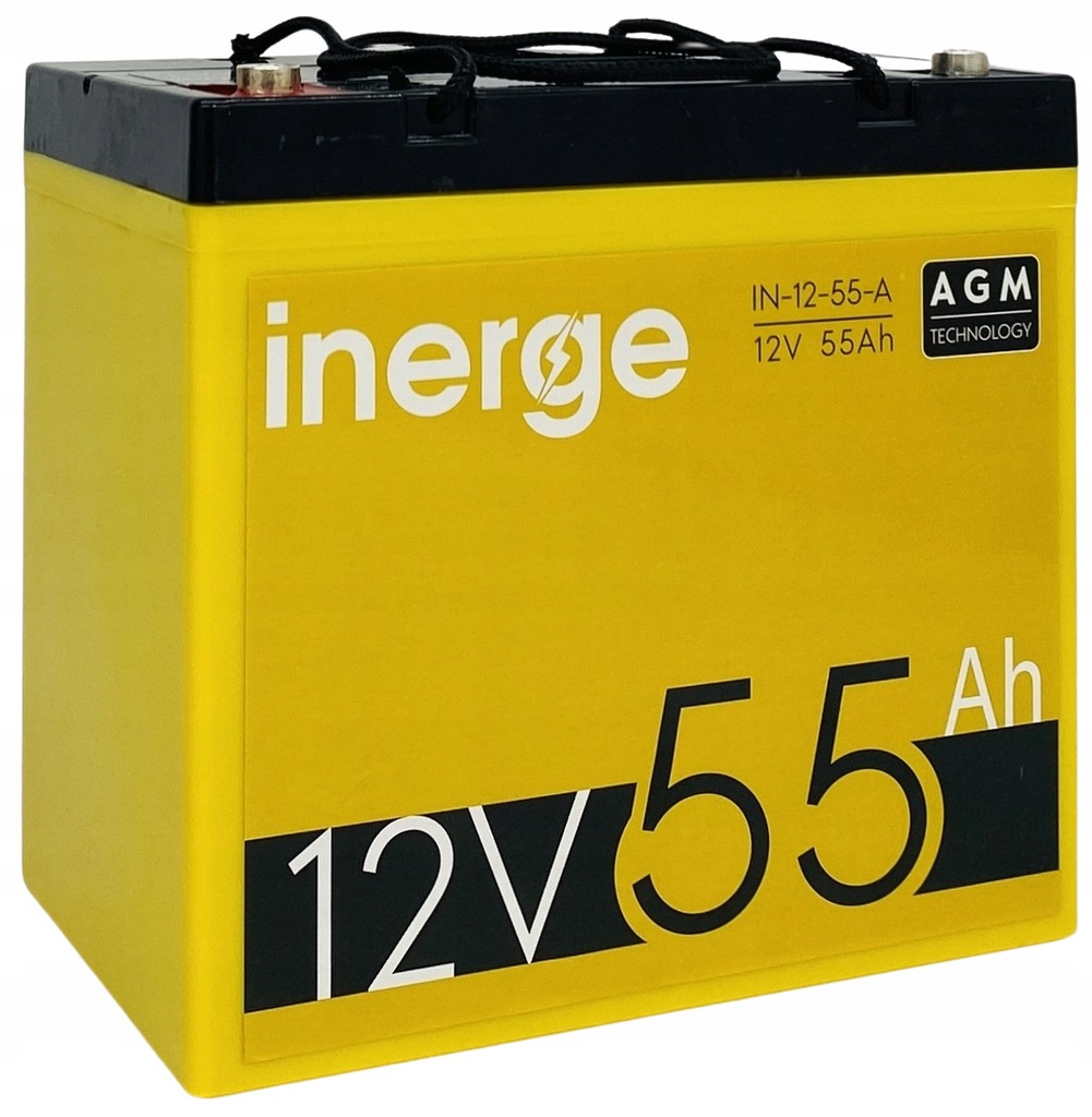 AKUMULATOR VRLA AGM 12V 55Ah WAGA 16.20 kg PREMIUM KLASA BEZOBSŁUGOWY UPS - 15456626418 ...