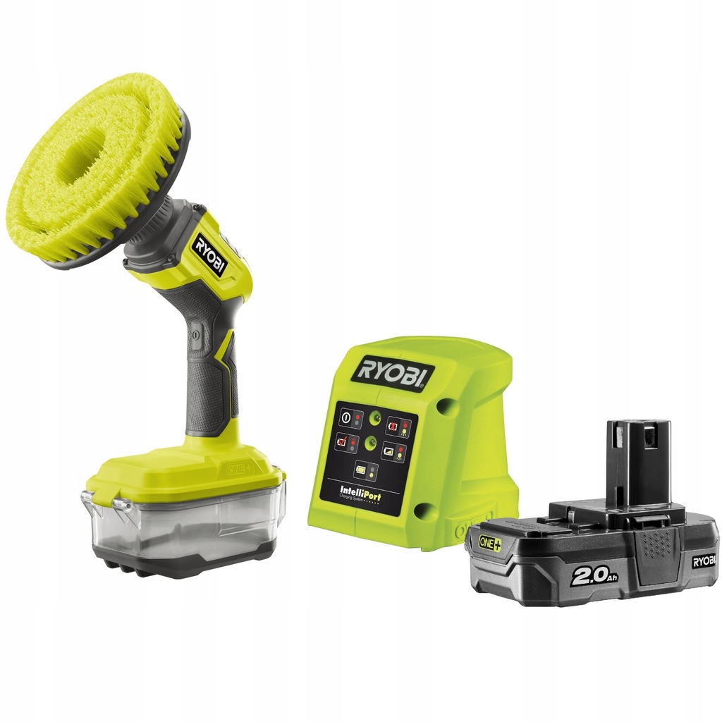 RYOBI Szczotka myjąca obrotowa 2Ah 18V ładowarka - 12265971406 ...