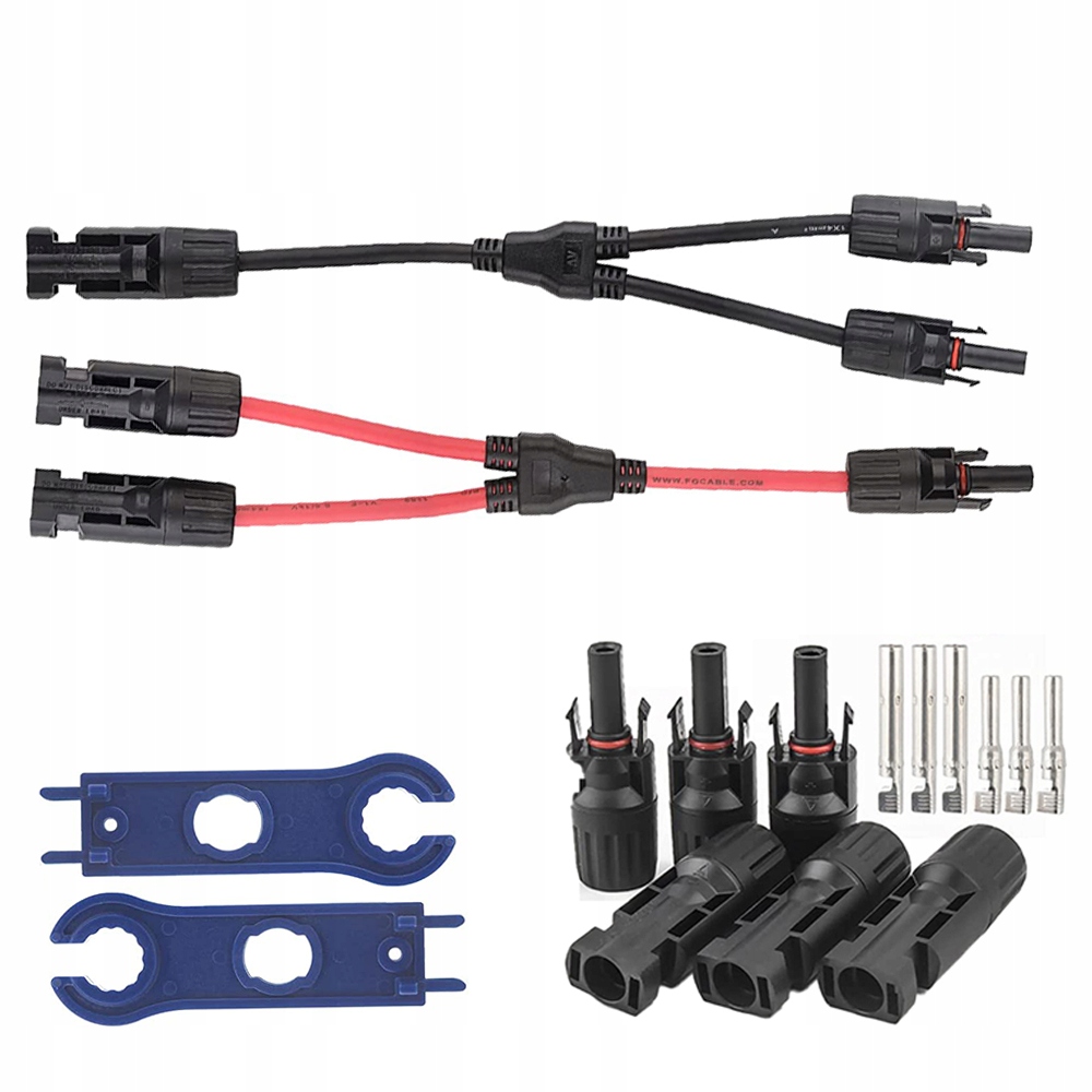 Solar Panel Connector Y Splitter PV Branch Cable - 13740774593 ...
