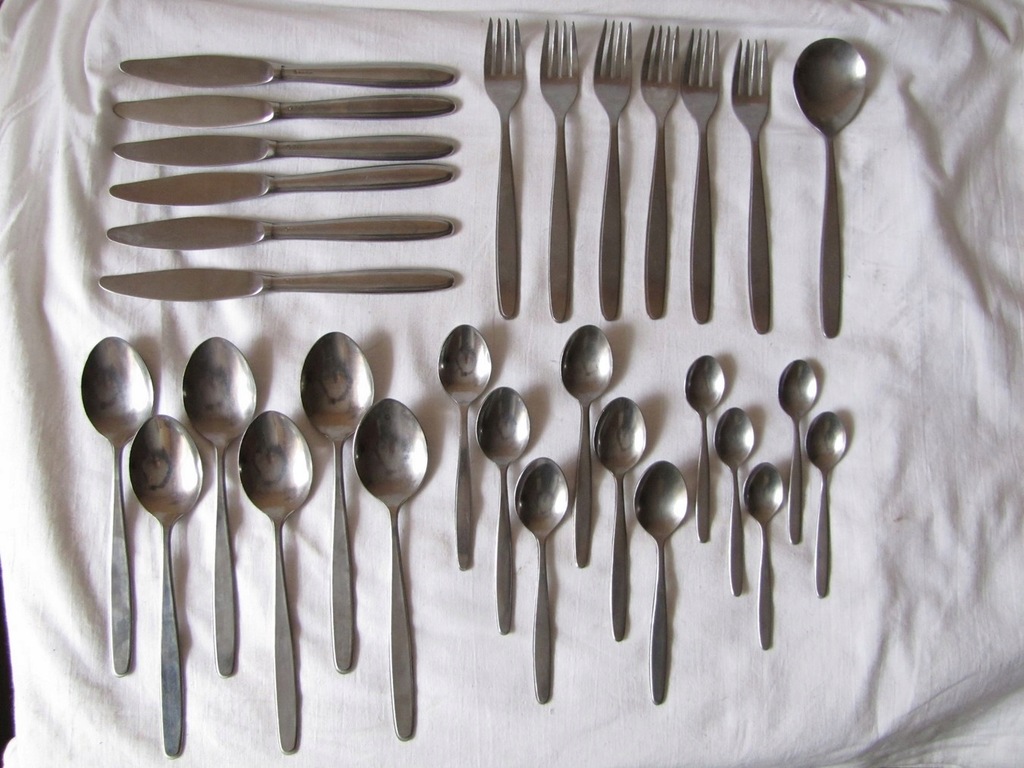 ZESTAW SZTUĆCÓW HEFRA STAINLESS 30 SZT / PRL - 13232089163 - oficjalne ...