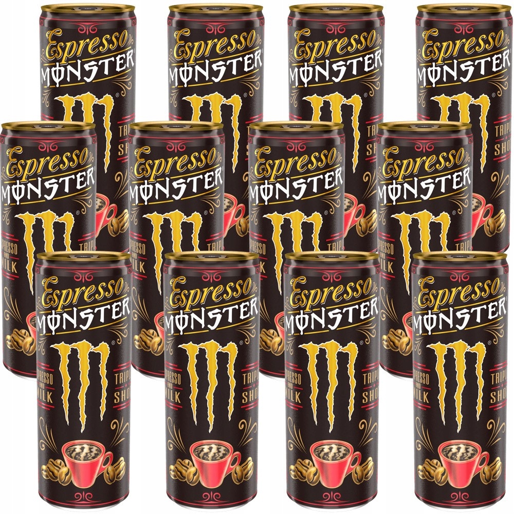 MONSTER ENERGY 12X250ML ESPRESSO ENERGETYK KAWOWY - 11321045862 ...