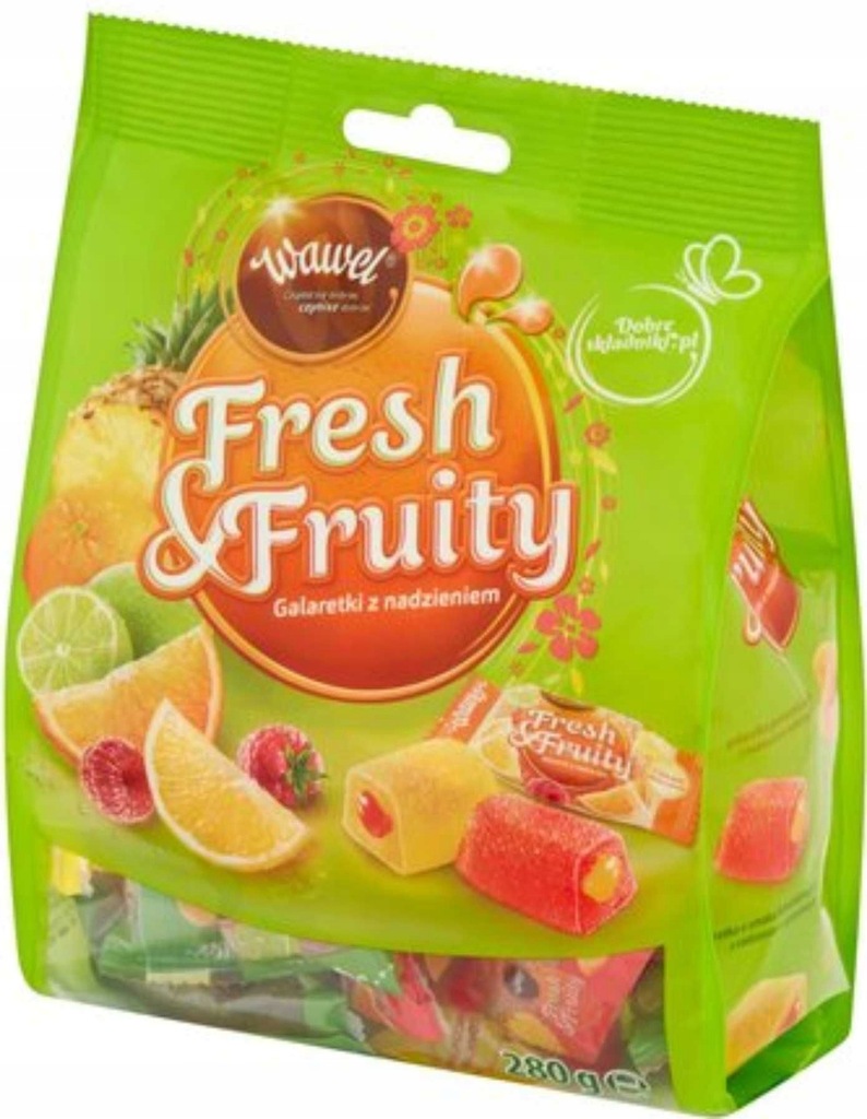 Galaretka Fresh & Fruity 280g WAWEL Galaretki - 11645296936 - oficjalne archiwum Allegro