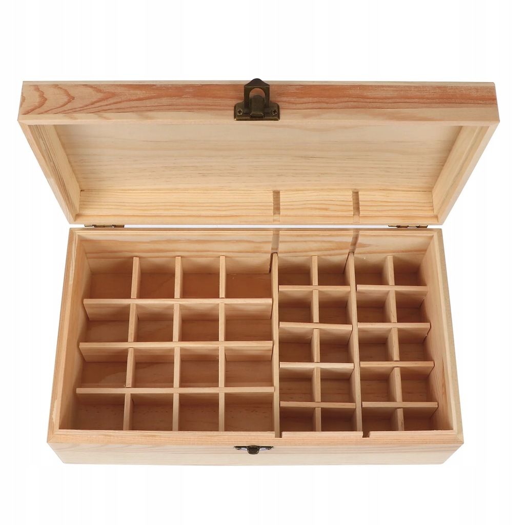 Wooden Case Essential Oils 36 Grid Box Slots - 14318360717 - oficjalne ...