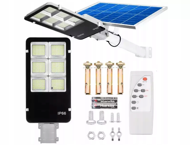 Lampa Solarna Latarnia Uliczna 800W +Panel +Uchwyt - 12645709561 - oficjalne archiwum Allegro