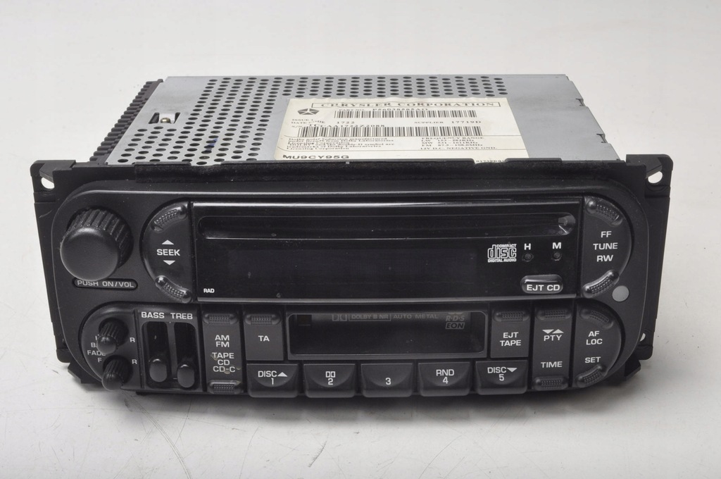 CHRYSLER PT CRUISER RADIO CD P56038585AO - 13579590400 - oficjalne ...