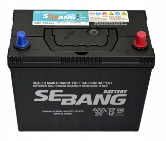 AKUMULATOR SEBANG 45AH 540A P+ 55B24L DOST LDZ - 14432470469 - oficjalne archiwum Allegro