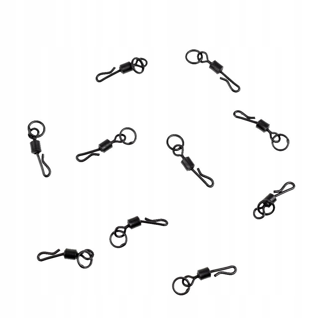 10 Pieces Swivels for Carp Fishing Tackle Clips Rigs - 13497689747 ...