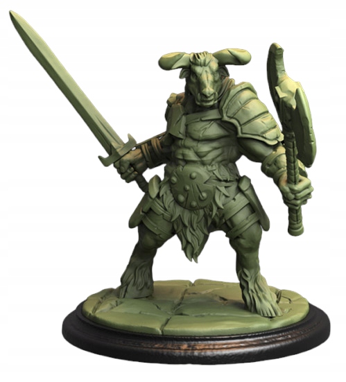 Minotaur with axe sword figurka rpg dnd druk 3d 8k - 13775421891 ...
