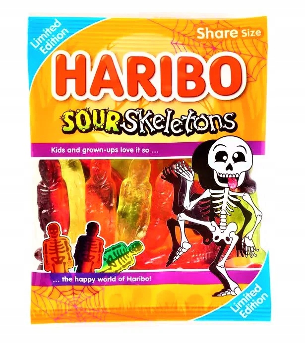 Haribo Crazy Skeletties Halloween Szkielety z Niemiec - 14432298275 ...