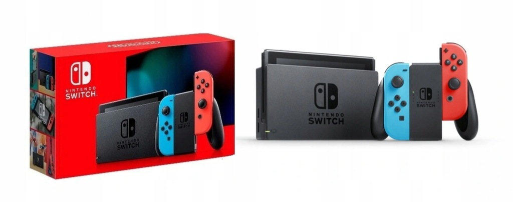 KONSOLA NINTENDO SWITCH RED BLUE MODEL V2 - 11538195796 - oficjalne ...