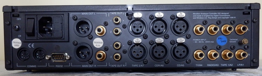 Meridian 502 - przedwzmacniacz dual mono,pilot,XLR - 10041432912 ...