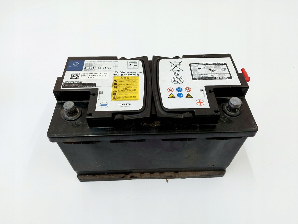 MERCEDES C-KLASA W205 W213 2.2 CDI Akumulator 18r. A0019828108 ...