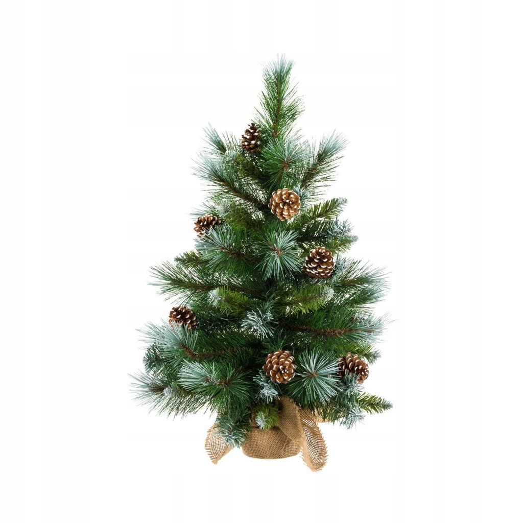 Choinka sztuczna FROZEN 60 cm zielona z szyszkami - 12940169771 ...