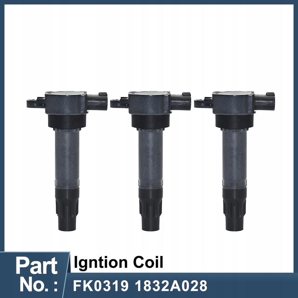 3PCS FK0319 1832A028 Ignition Coil For Mitsubishi Smart 451 Fortwo ...