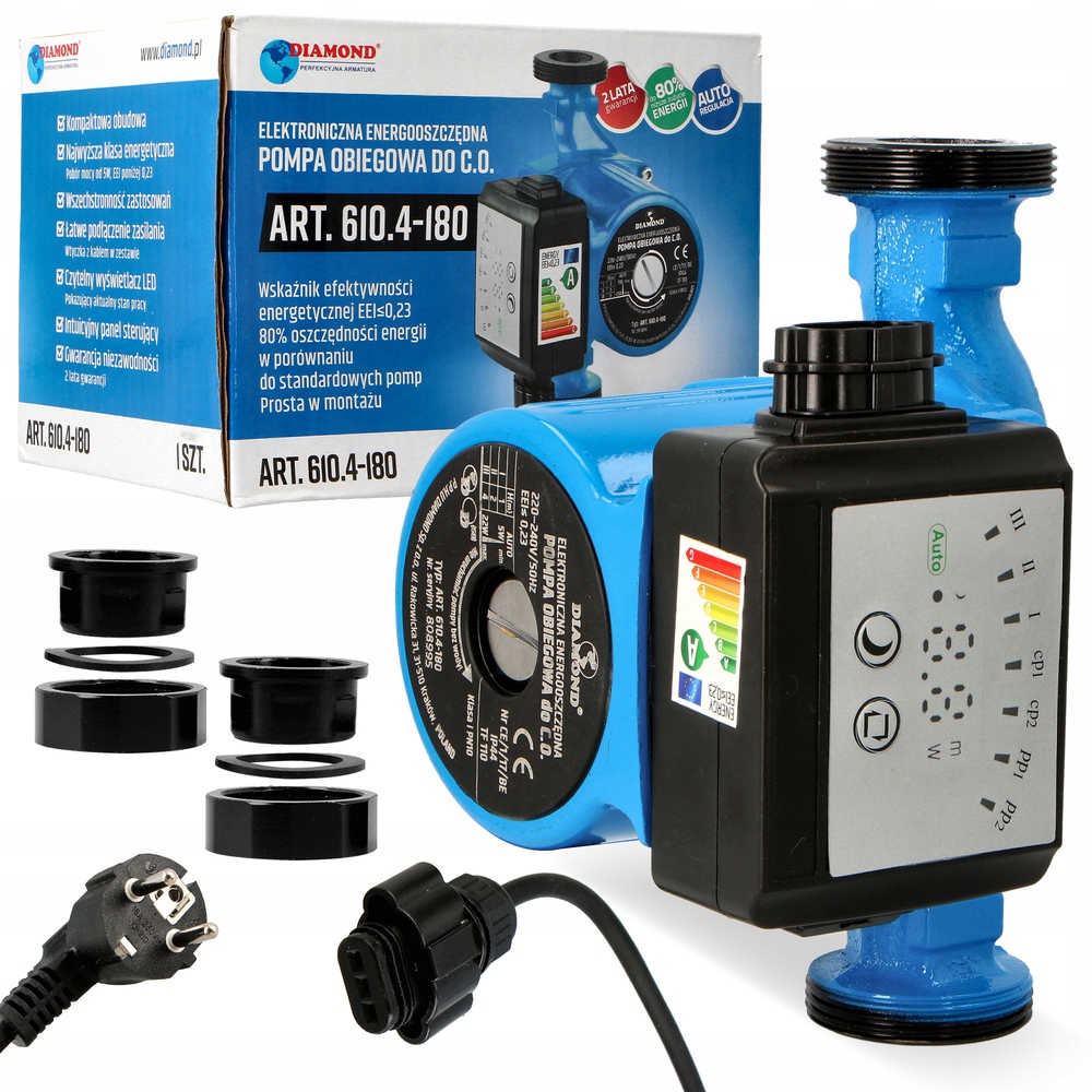 Pompa Obiegowa Pieca CO Elektroniczna 40-25/180 - 12150695070 - oficjalne archiwum Allegro