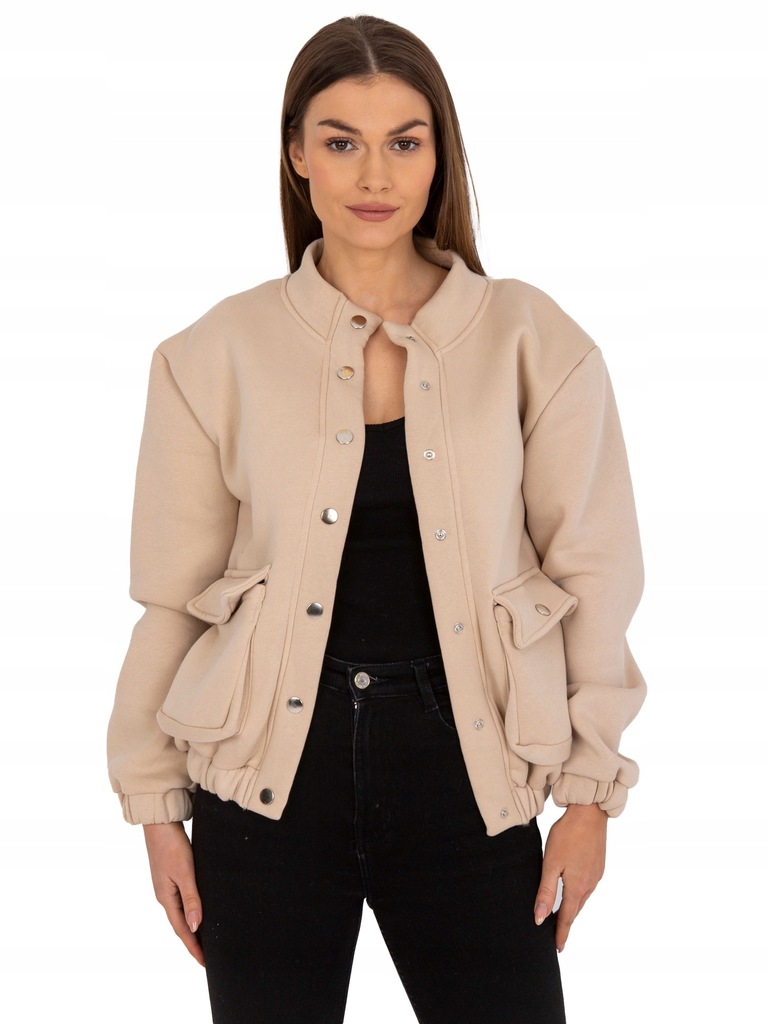 Bluza damska dresowa rozpinana bez kaptura - 12079780245 - oficjalne archiwum Allegro