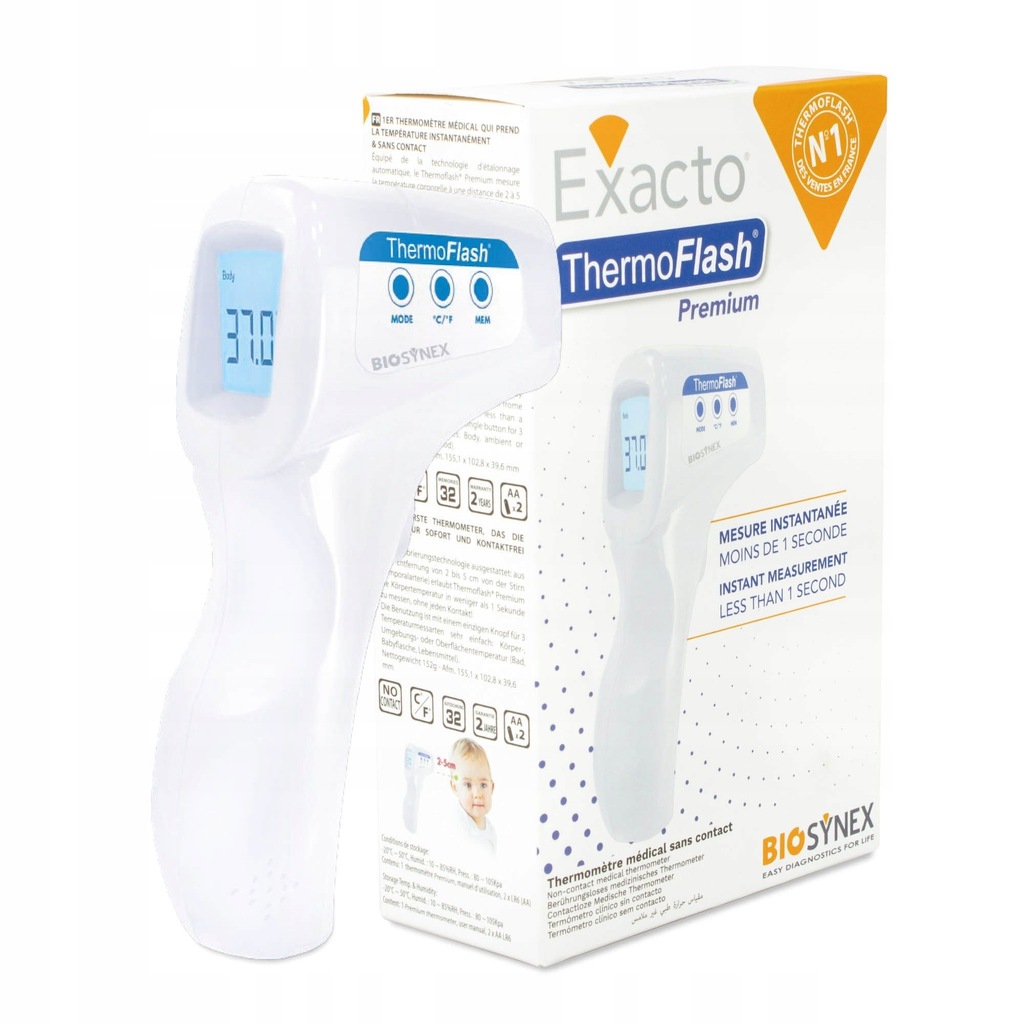 THERMOFLASH LX26 PREMIUM Termometr bezdotykowy - 9733522220 - oficjalne ...