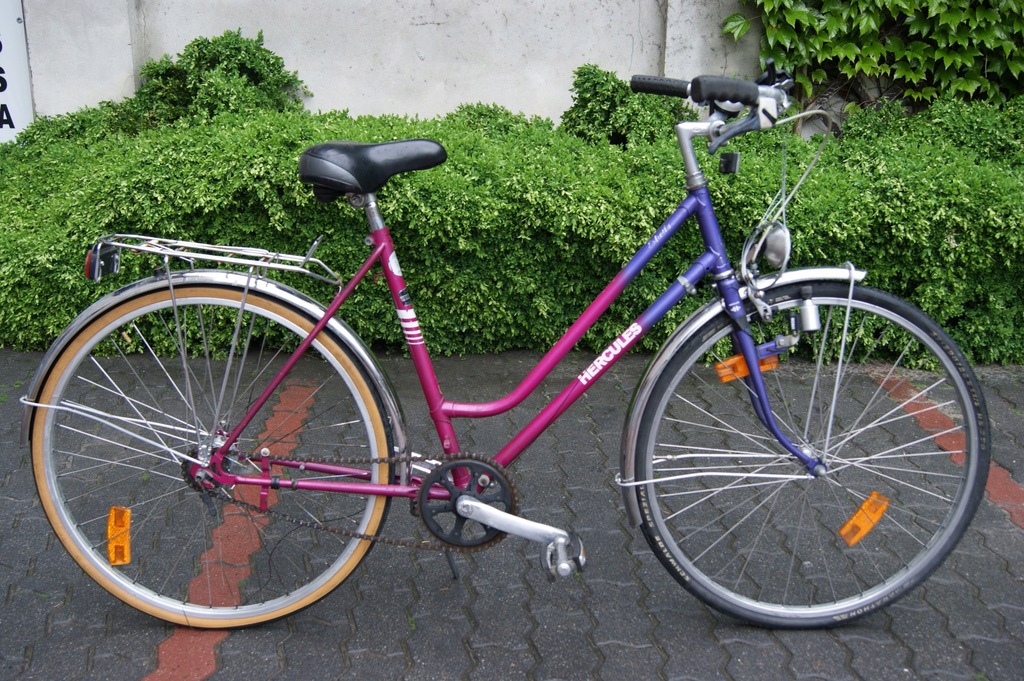 Rower retro HERCULES damka zabytkowy koła 26'' - 8129810691 - oficjalne ...