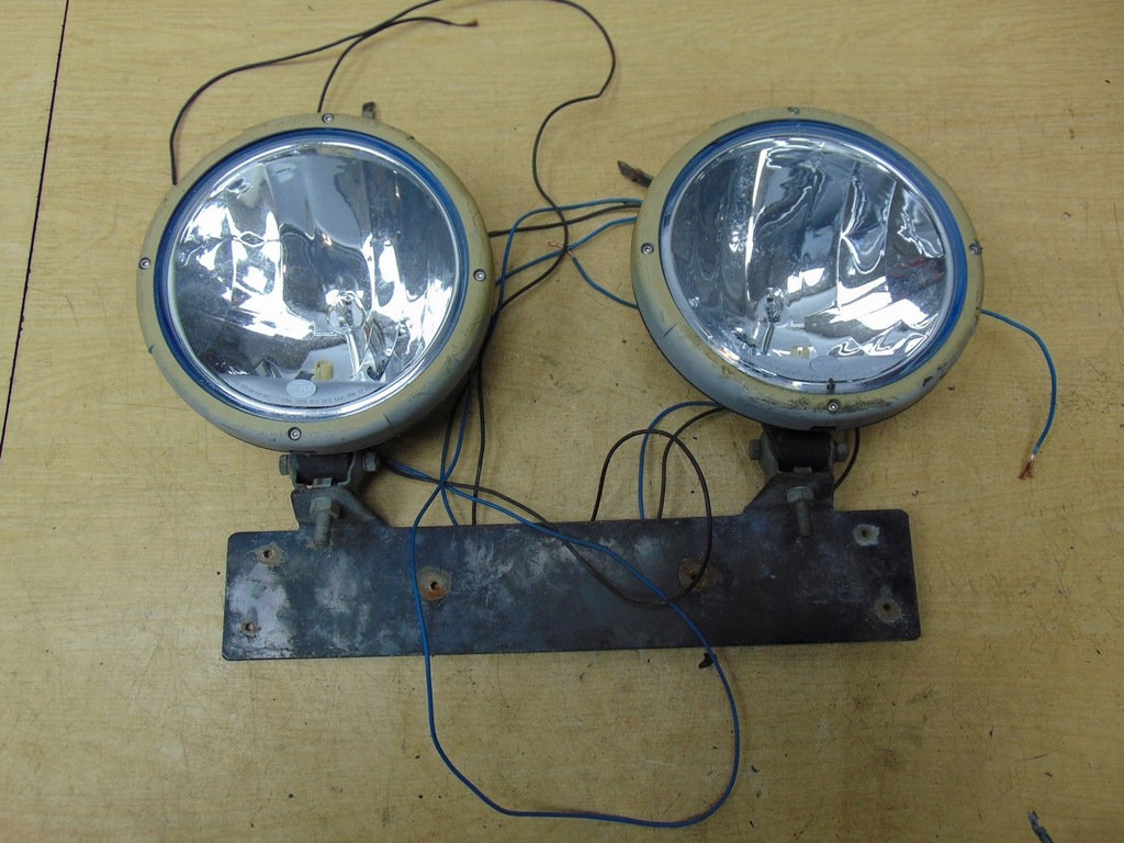 HALOGENY 4X4 OFFROAD Z PODKŁADKĄ TABLICY HELLA RALLYE 3003 ...