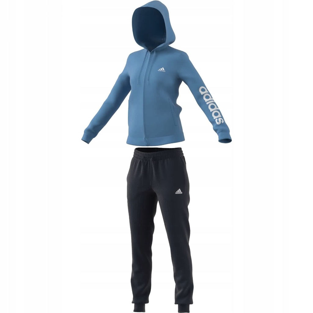 Adidas dresy damskie rozpinane, z kapturem niebieski r. M - 15051977324 ...