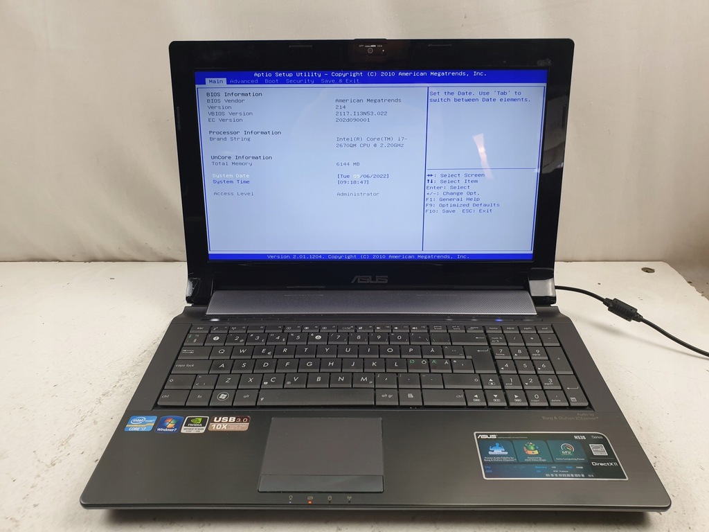 Asus N53S i7 (2042290) - 12600191169 - oficjalne archiwum Allegro