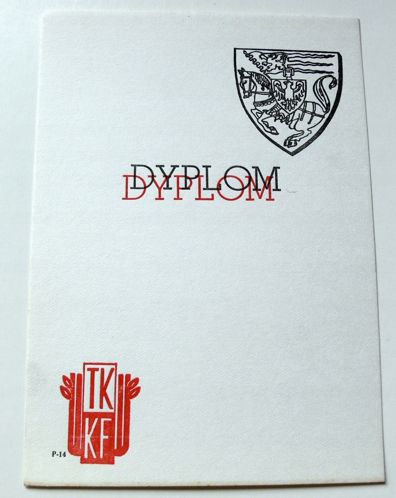 DYPLOM TKKF KOSZALIN PRL - 12213048447 - oficjalne archiwum Allegro