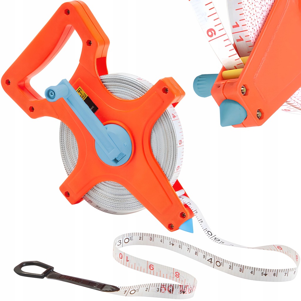 MIARA TAŚMA MIERNICZA METRÓWKA MIARKA ZWIJANA 50M - 12939000003 - oficjalne archiwum Allegro