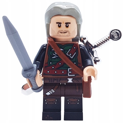 LEGO MOC Figurka Wiedźmin / Geralt z Rivi - 11515610301 - oficjalne ...