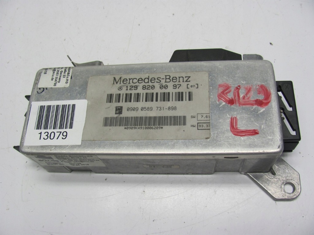 Mercedes R129 SL Sterownik moduł dachu 1298200097 - 11111287864 ...